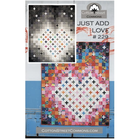 Cotton Street Commons Just Add Love Quilt Pattern - Walmart.com