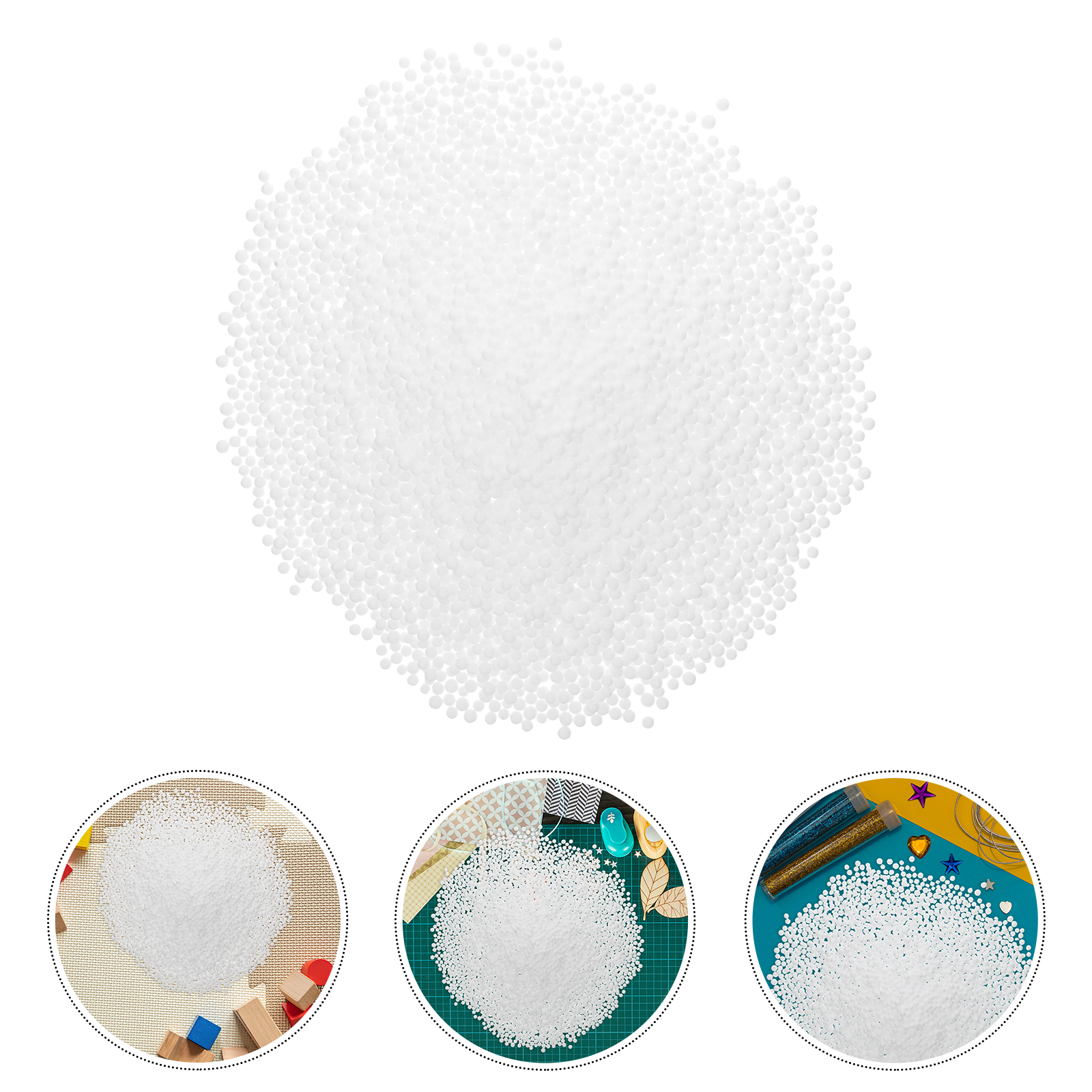 Amosfun Soft and Foam Beads for Pillow Stuffing White Comfortable ...