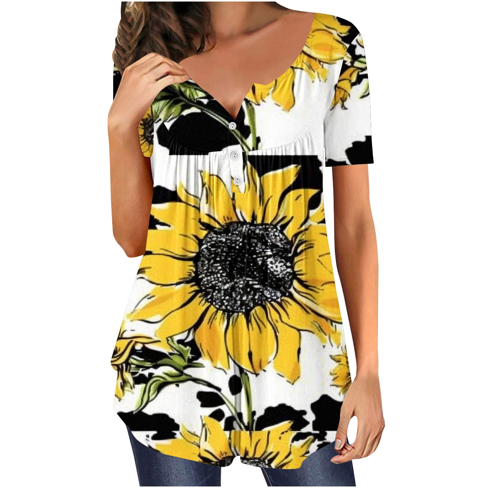 Cotton Summer Tops for Women 2025 Blouses for Women Casual Clearance My ...