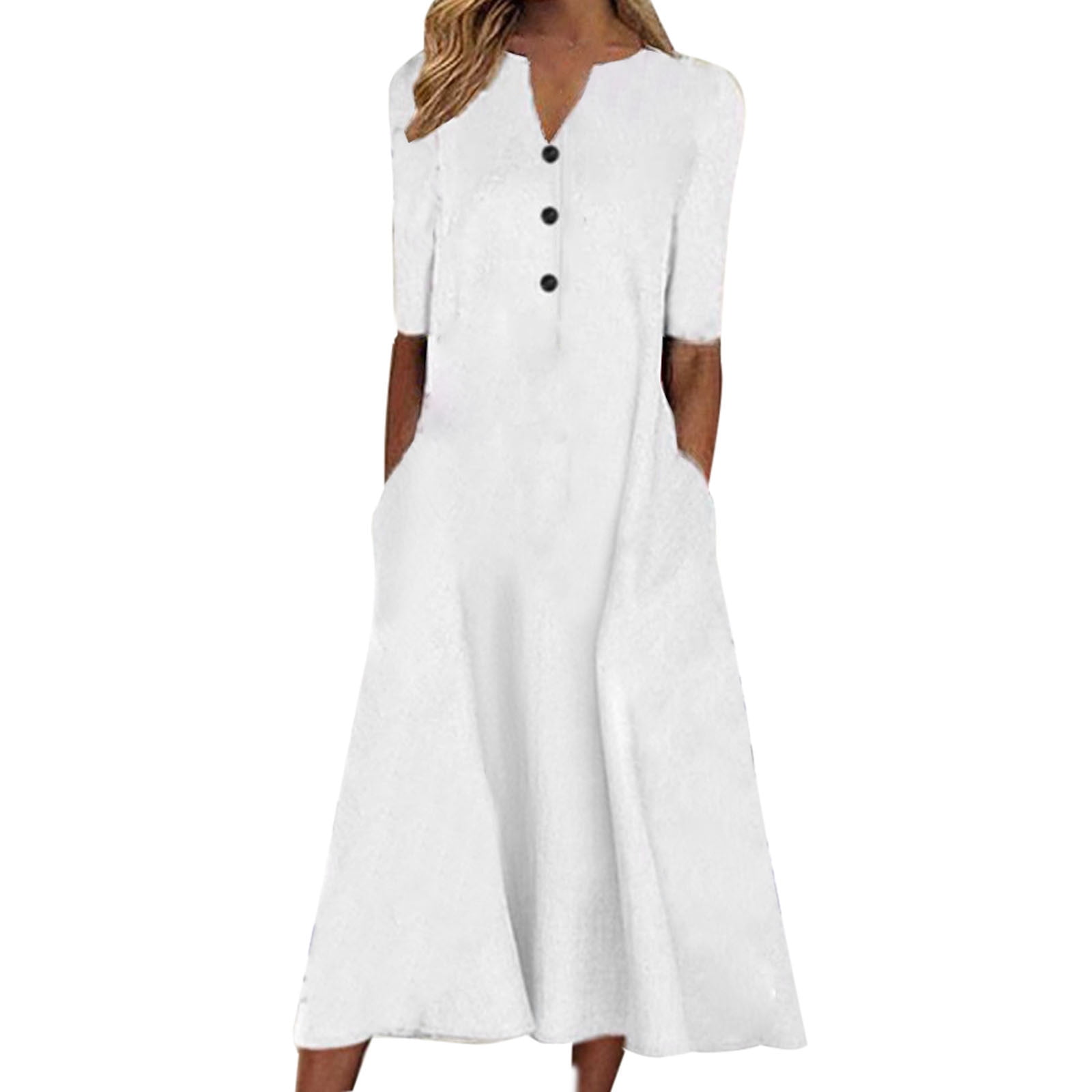 Cotton Sundresses for Women 2024,Womens Summer Dress Casual Floral ...