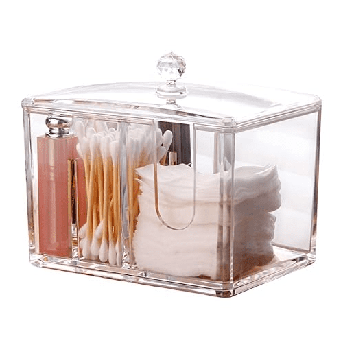 Cotton Swab & Cotton Pad Holder Organizer - Walmart.com