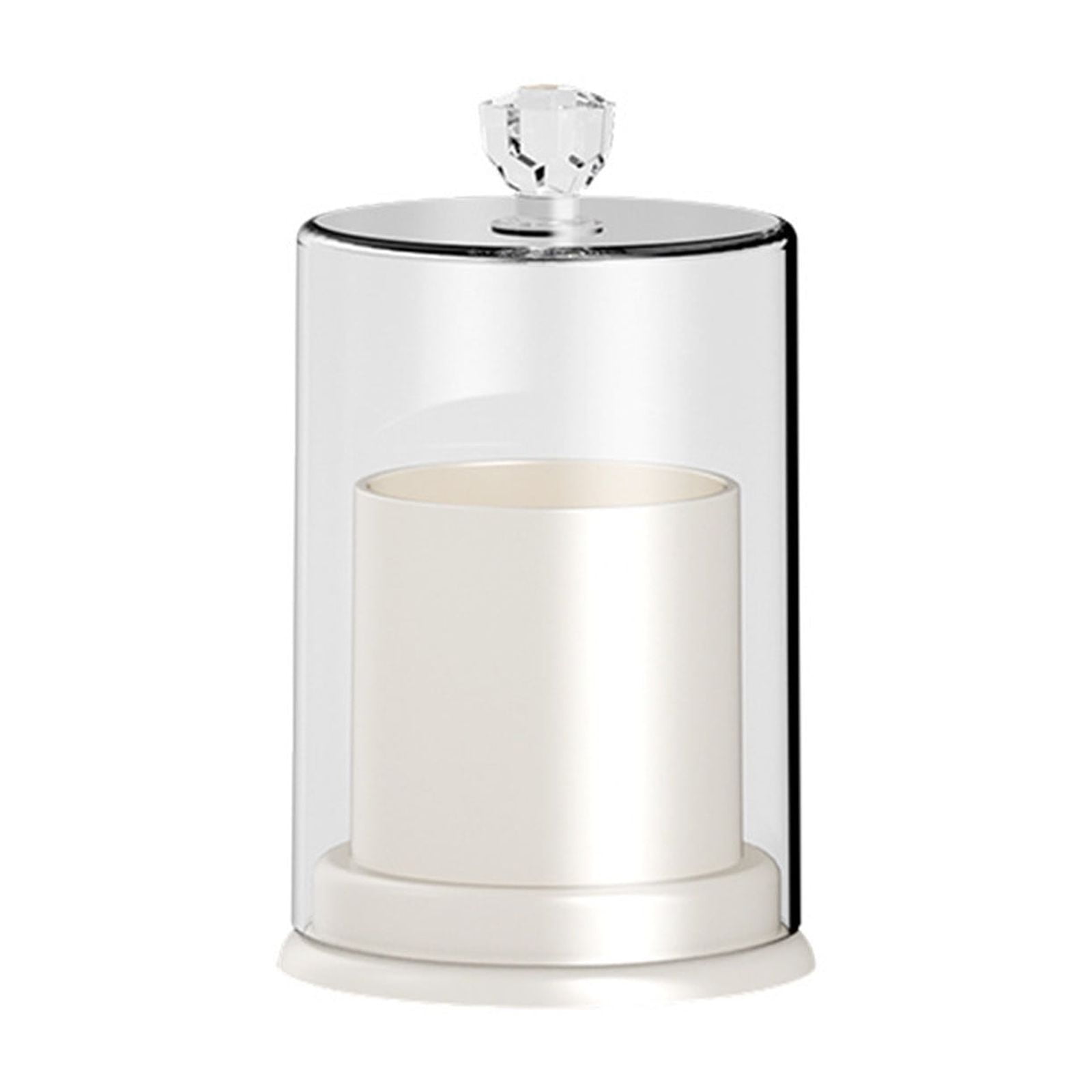 Cotton Swab Dispenser, Clear Plastic Jar, 10Oz Capacity, Bathroom ...