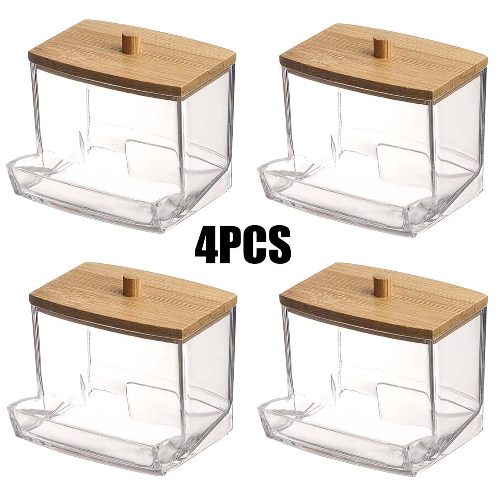 Cotton Swab Holder, Square Toothpick Storage Box, Bathroom Countertop ...