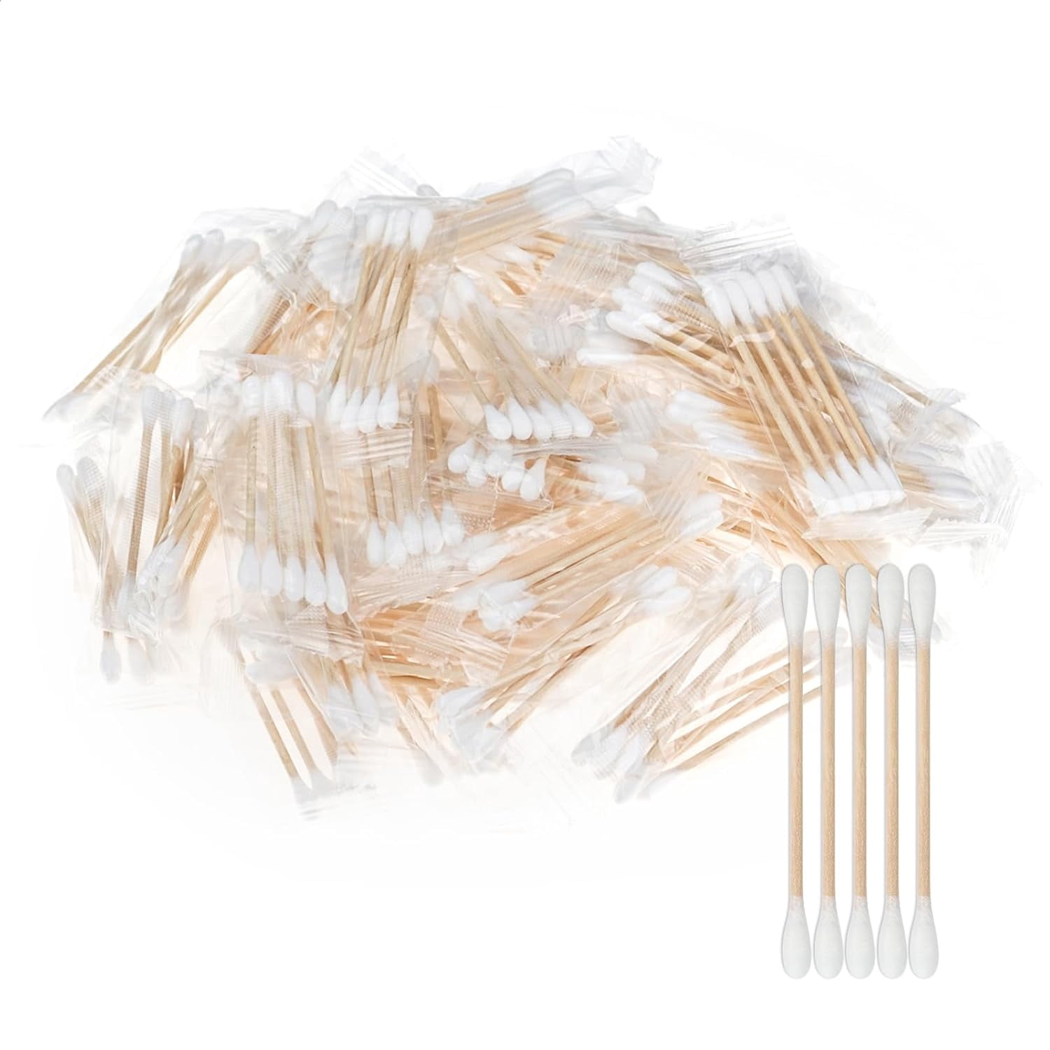 Cotton Swabs In Bulk, Travel-Sized Cotton Swabs, Individually Wrapped ...
