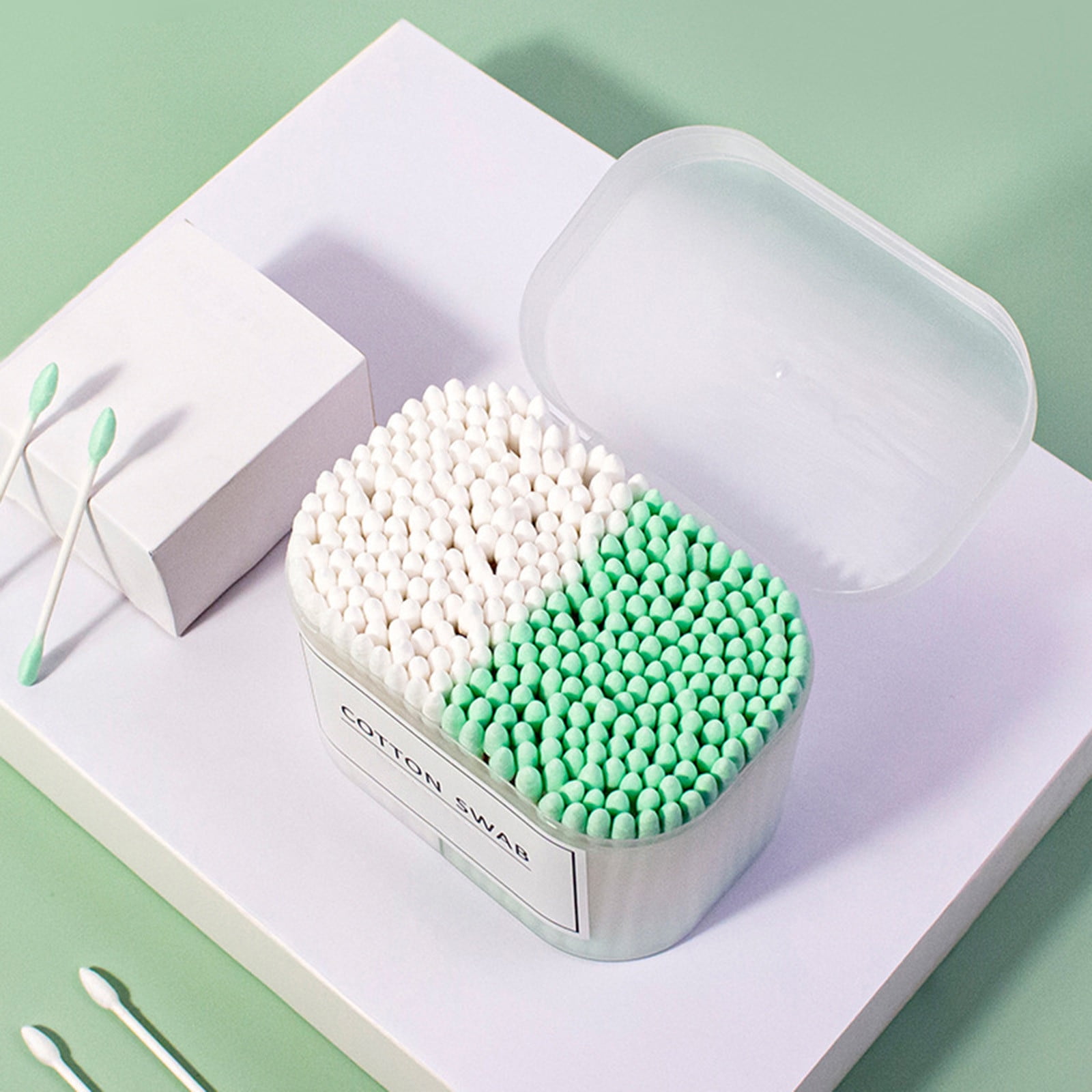 Cotton Swabs Precision - 300 Count Organic Cotton Buds Double Side ...