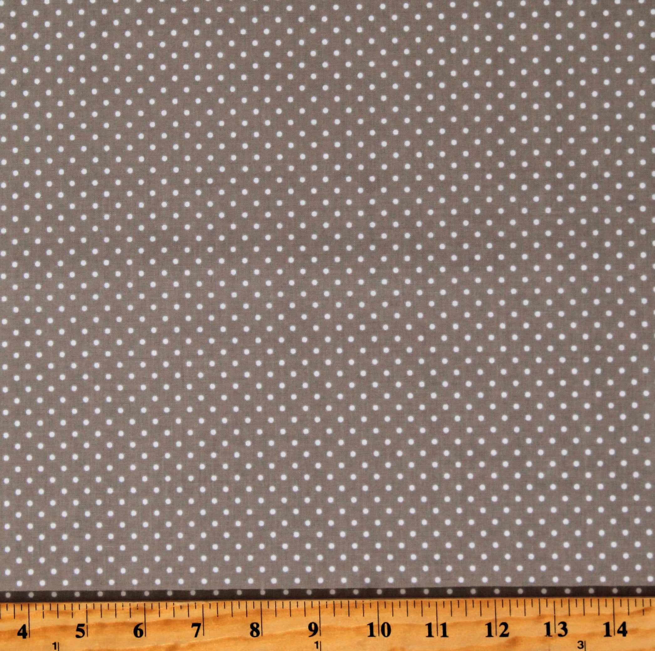 Cotton Swiss Dot Polka Dots Spots Spotted White on Gray Grey Cotton ...
