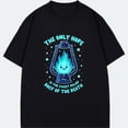Cotton T Shirt Black Lantern Flame Character With Text The Only Hope Is ...