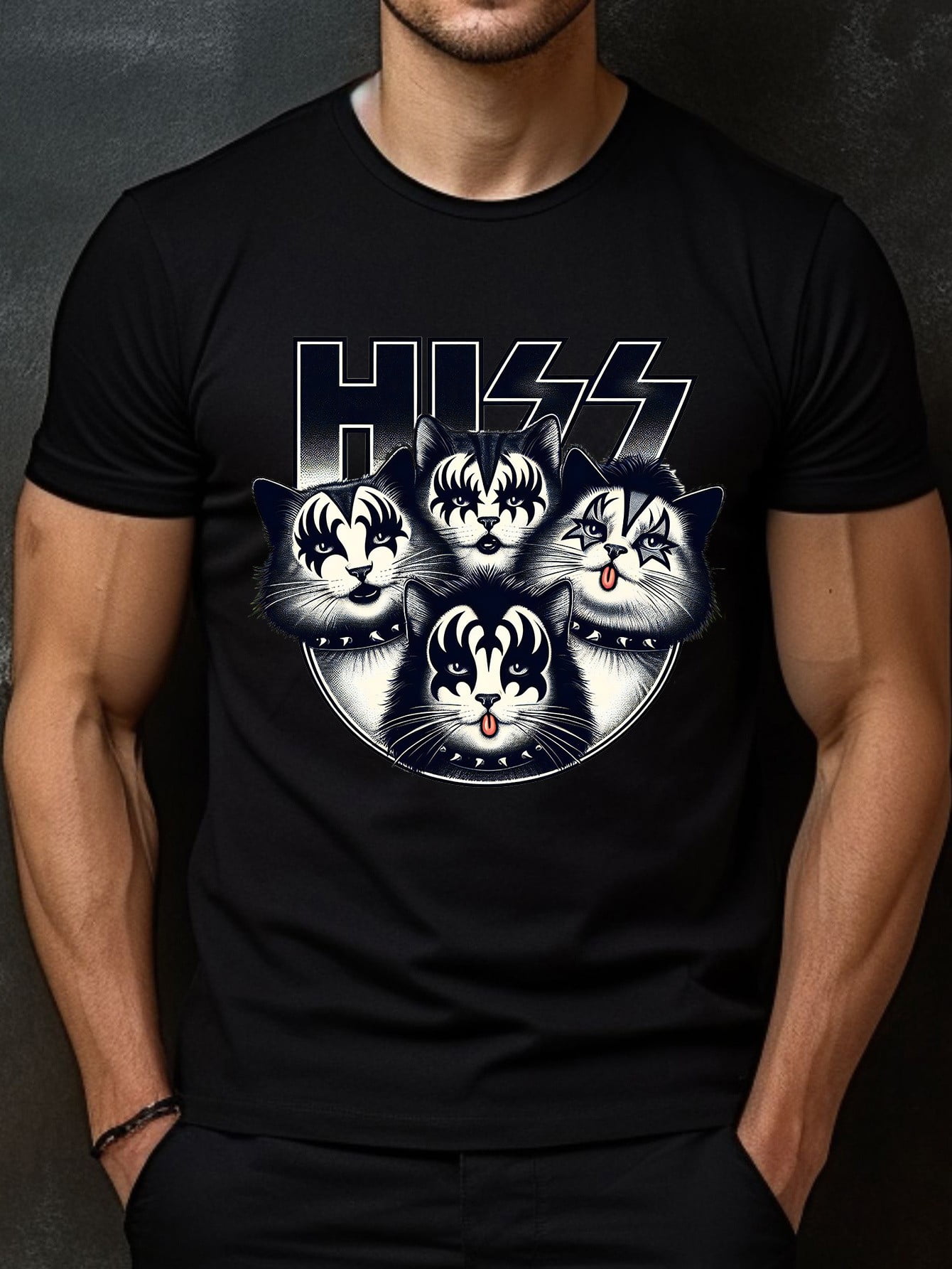 Cotton T-Shirt - Bold Graphic Design, Men's Short Sleeve, Ultra ...