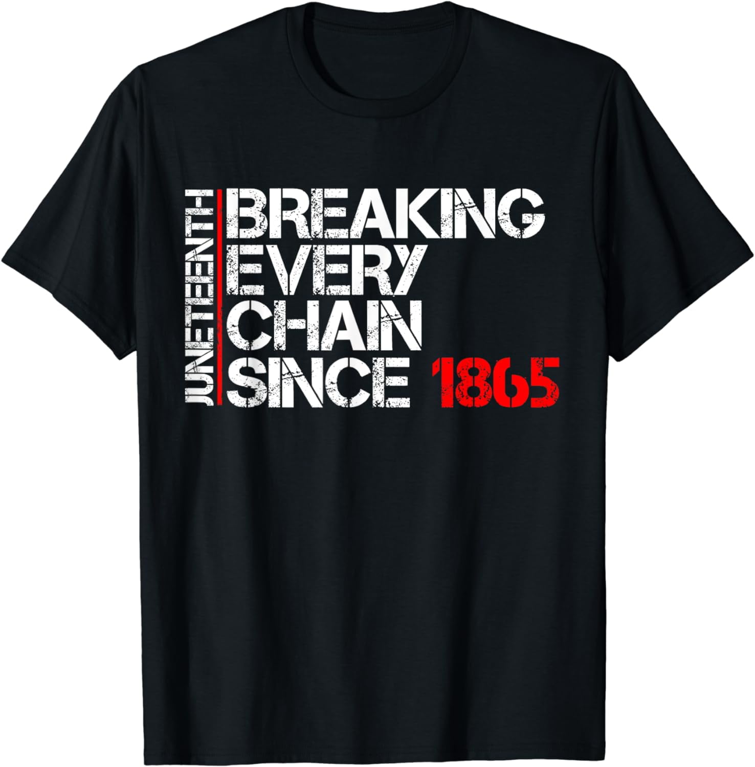 Cotton T-Shirt Breaking Every Chain Black Power ADOS Gift - Walmart.com
