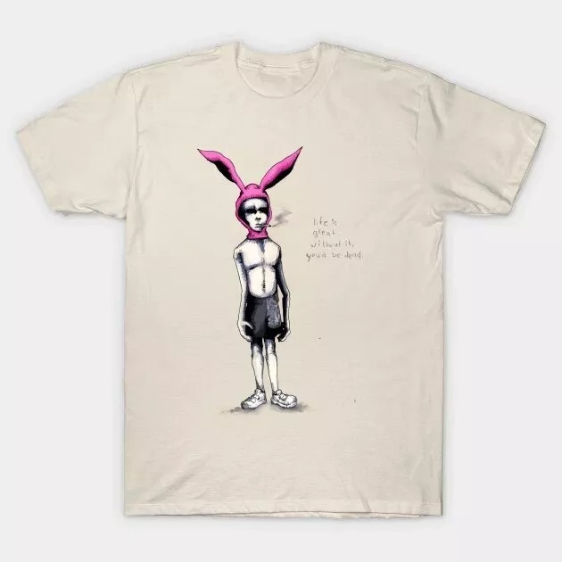 Cotton T-Shirt Gummo Solomon Life Is Great Without It You'd Be Dead ...