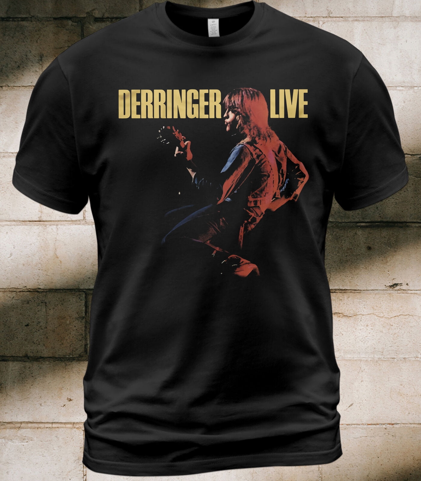 Cotton T-Shirt Rick Derringer Derringer Live Album Tee Kevin Cronin Let ...