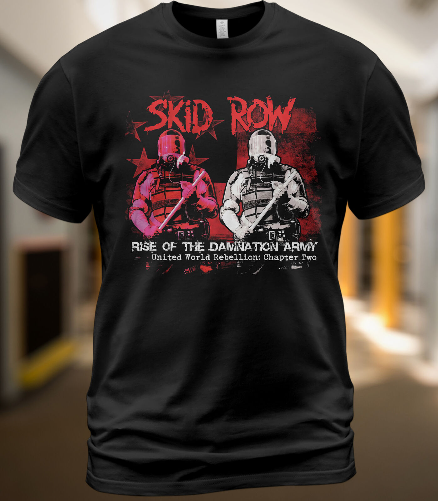 Cotton T-Shirt Skid Row Rise of the Damnation Army Album Tee Rachel ...