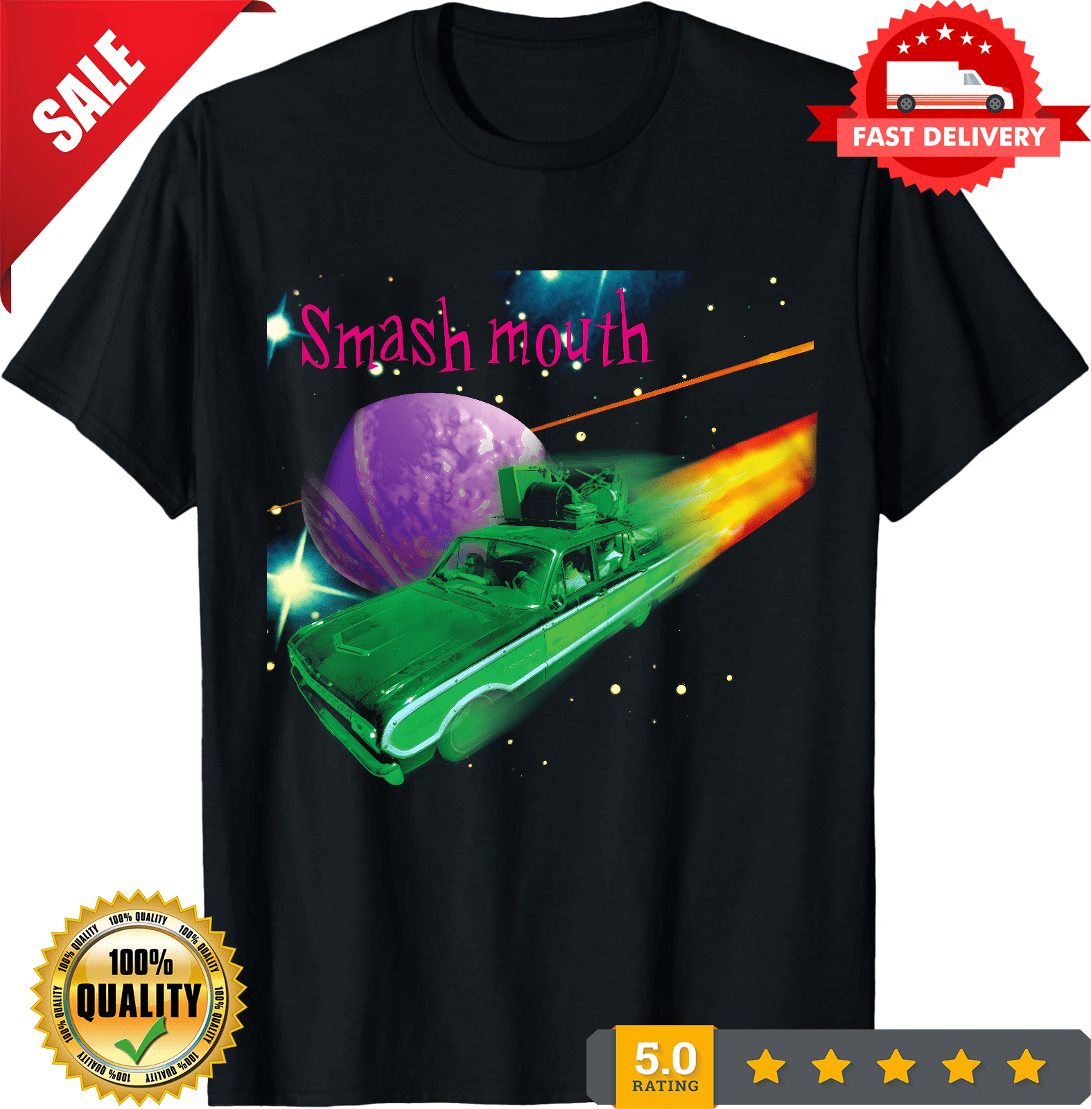 Cotton T-Shirt Smash Mouth Fush Yu Mang Tee Paul De Lisle Randy Cooke ...
