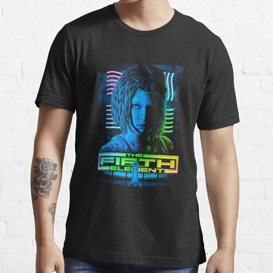 Cotton T-Shirt The Fifth Element Leeloo Milla Jovovich Bruce Willis ...
