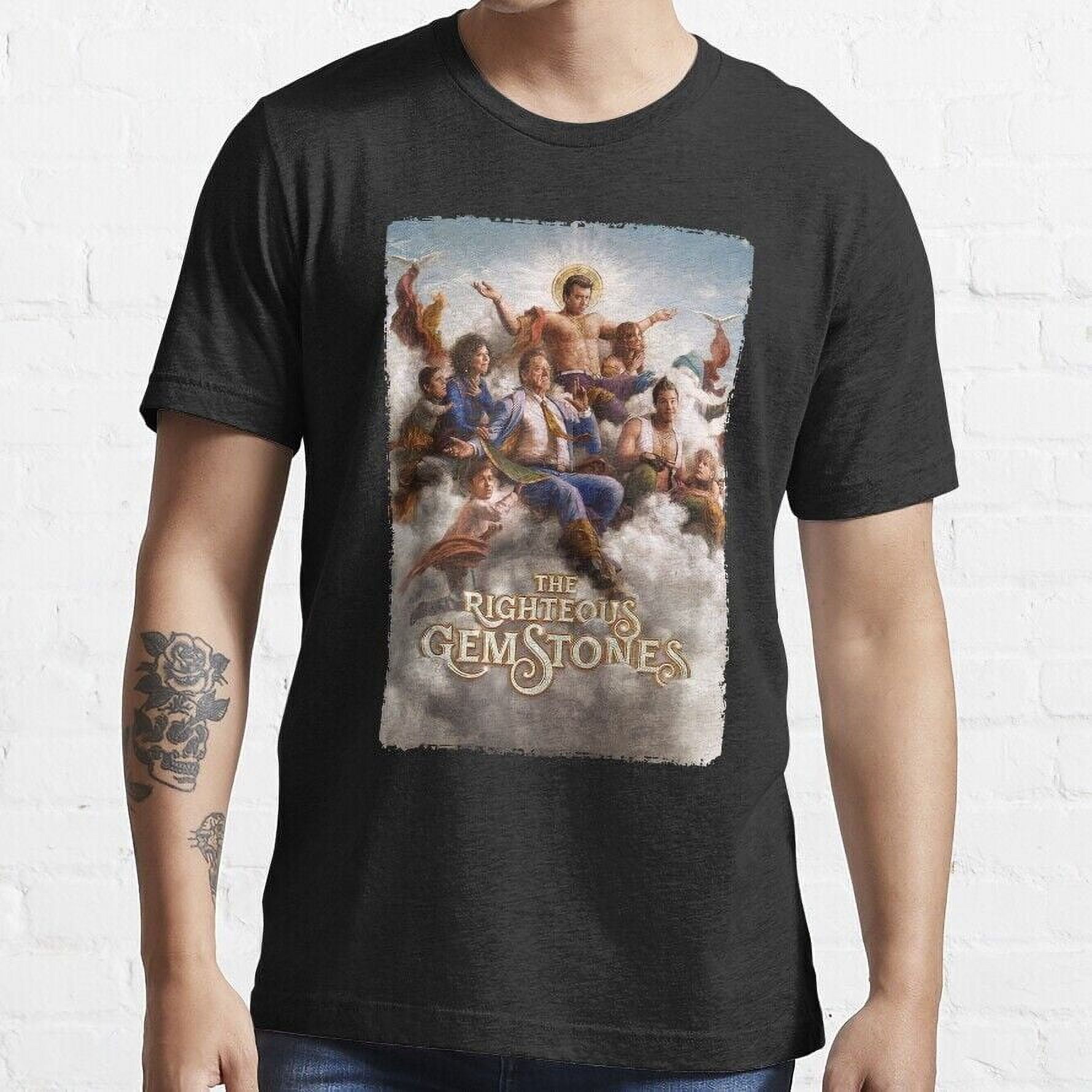 Cotton T-Shirt The Righteous Gemstone Danny McBride Adam DeVine Edi ...