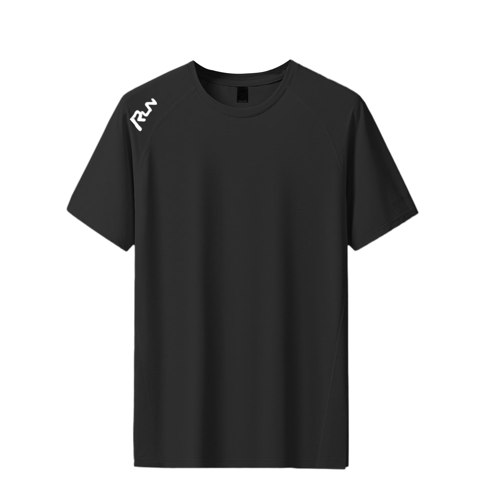 Cotton T Shirts Men Male Reflective Print Quick Silk T Shirt Sports ...