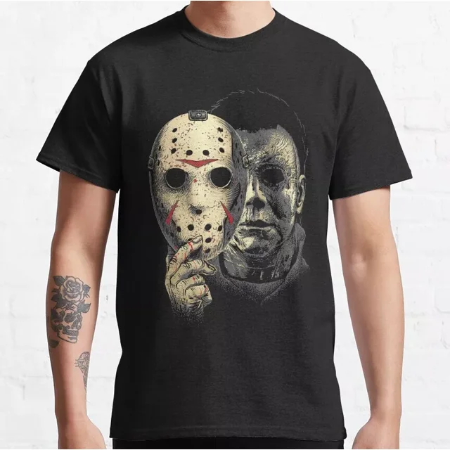 Cotton T Shirt Friday The 13th Jason Voorhees And His Mask Crystal Lake