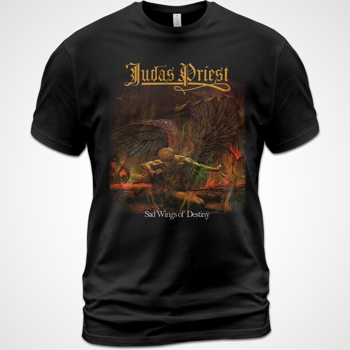 Cotton T-shirt Judas Priest Sad Wings of Destiny Album Tee Ian Hill Rob ...