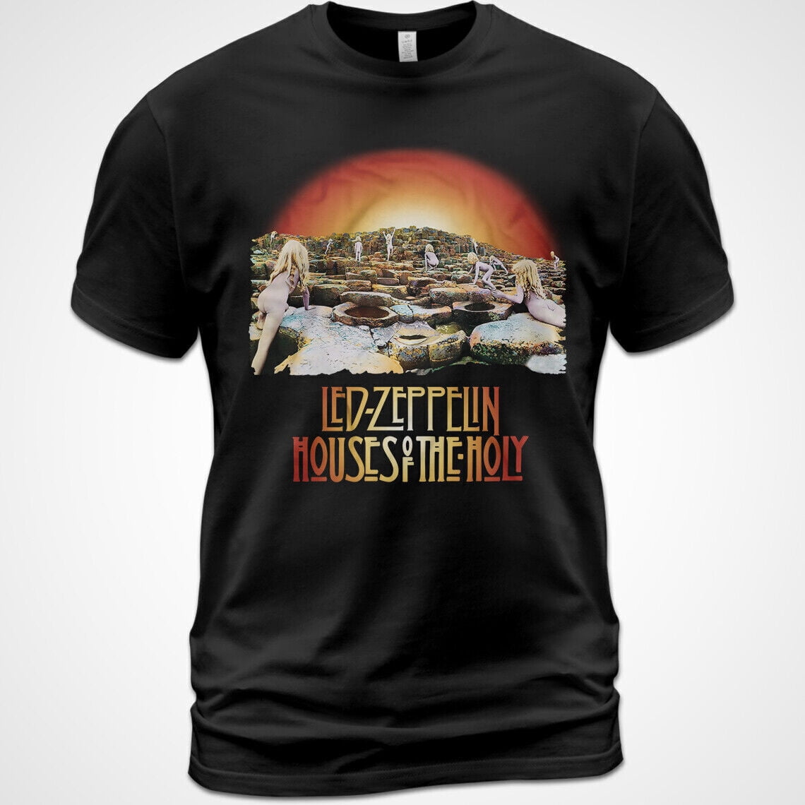 Cotton T-shirt Led Zeppelin Houses of the Holy shirt Tour music Jimmy ...