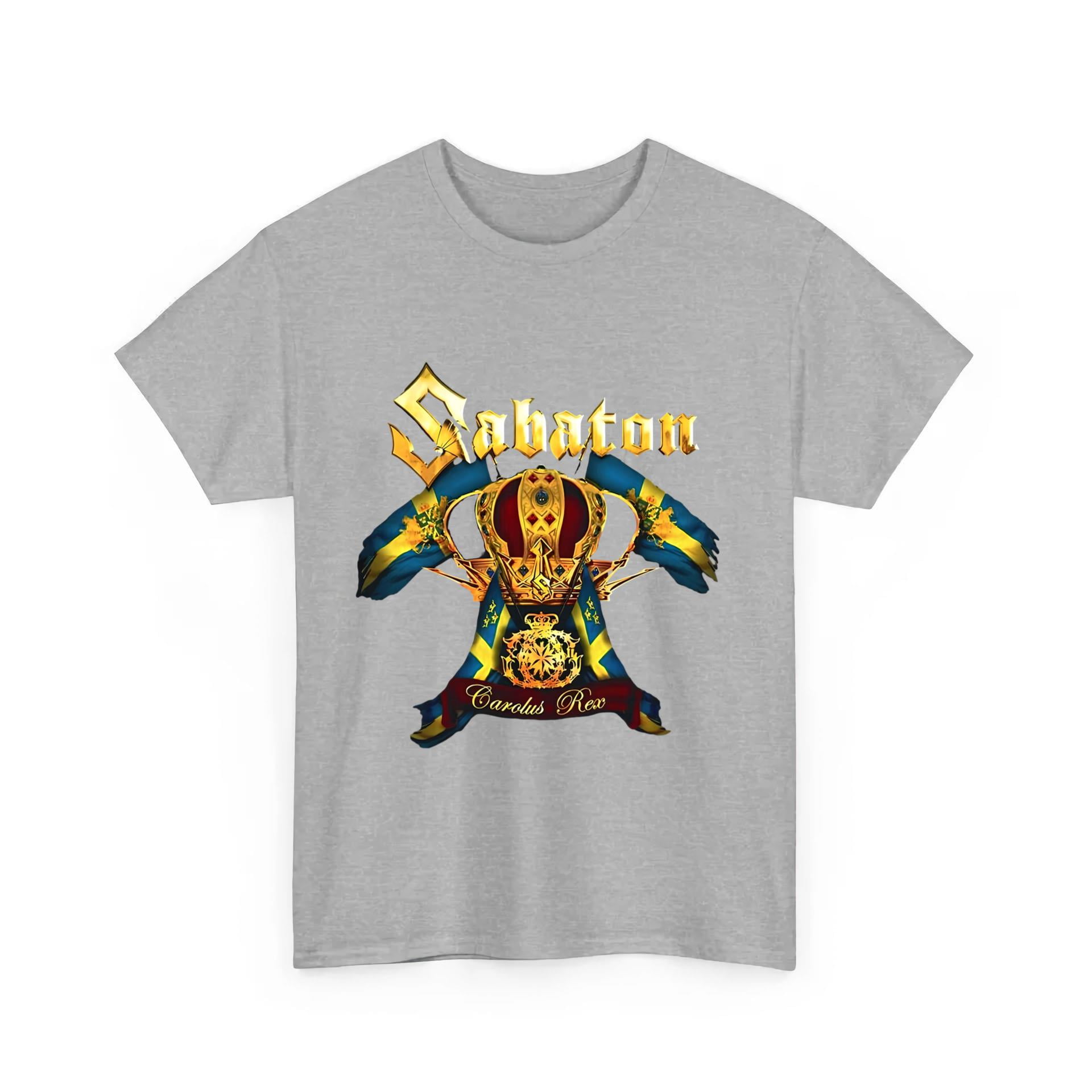 Cotton T-shirt Sabaton Joakim Broden Carolus Rex Chris Rorland Coat of ...