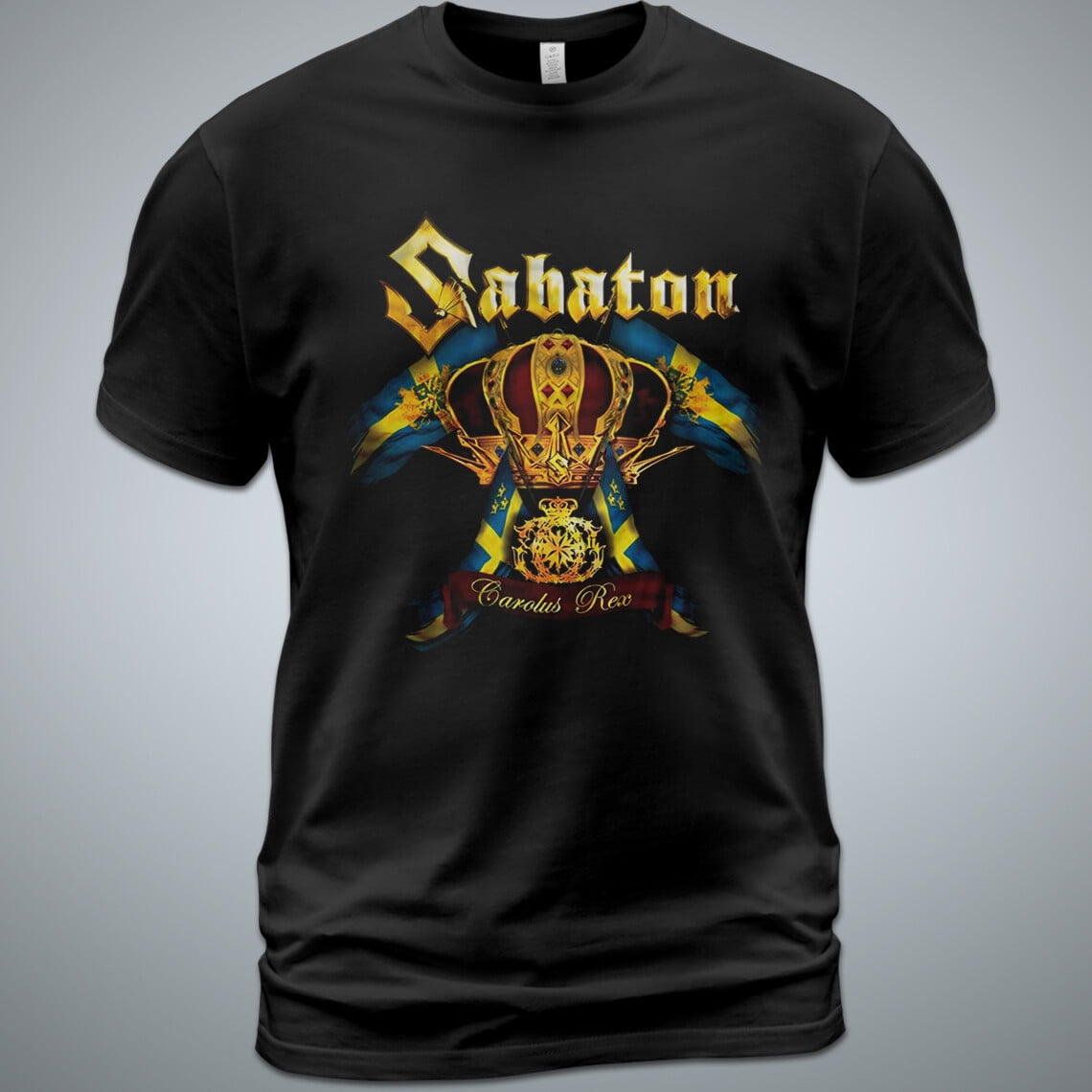 Cotton T-shirt Sabaton Joakim Broden Carolus Rex Chris Rorland Coat of ...