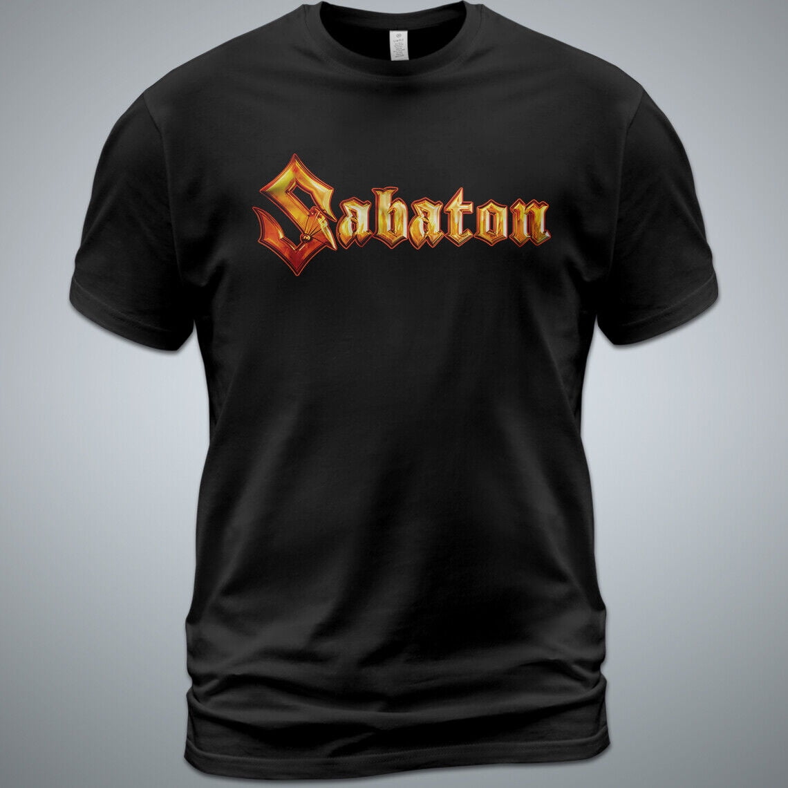 Cotton T-shirt Sabaton Live Concert Joakim Broden Coat of Arms Chris ...