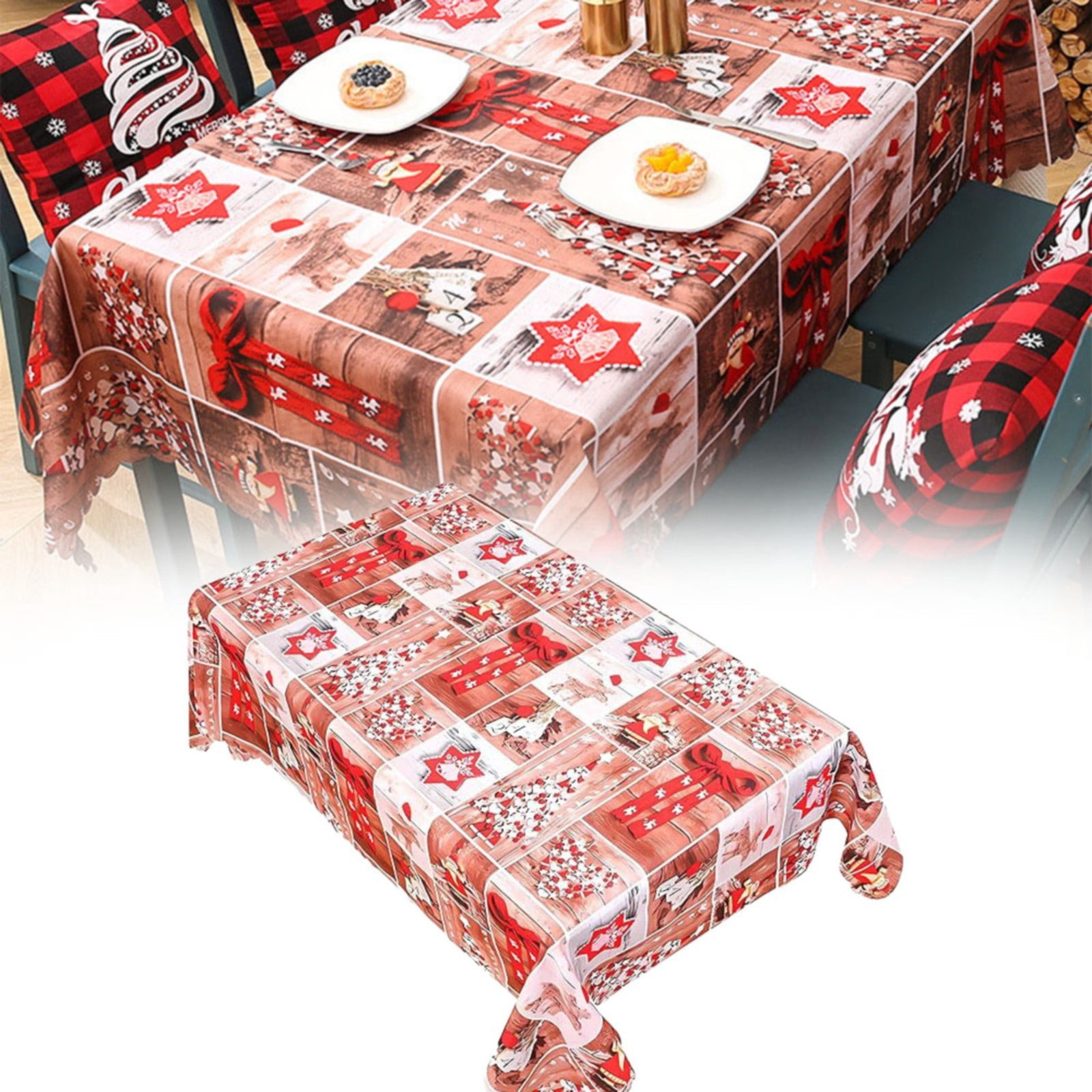 Cotton Table Cloth Cloth, Table Cloth 1* Tablecloth (Multi-color-One ...