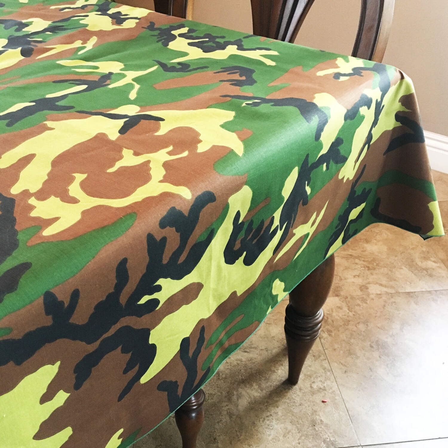 Cotton Tablecloth Camouflage Print Original Camouflage Green - Walmart.com