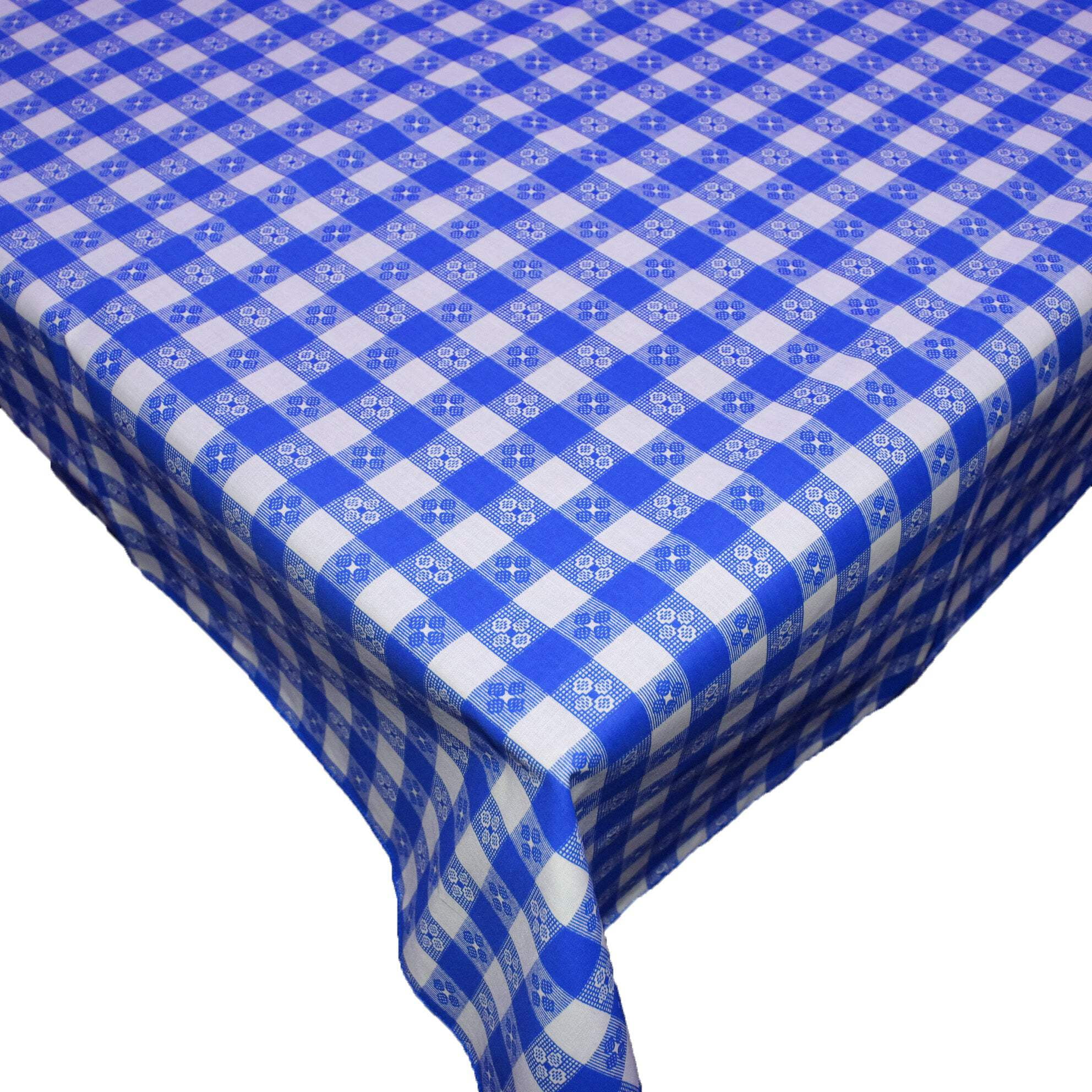 Cotton Tablecloth Checkered Print Tavern Check Blue - Walmart.com