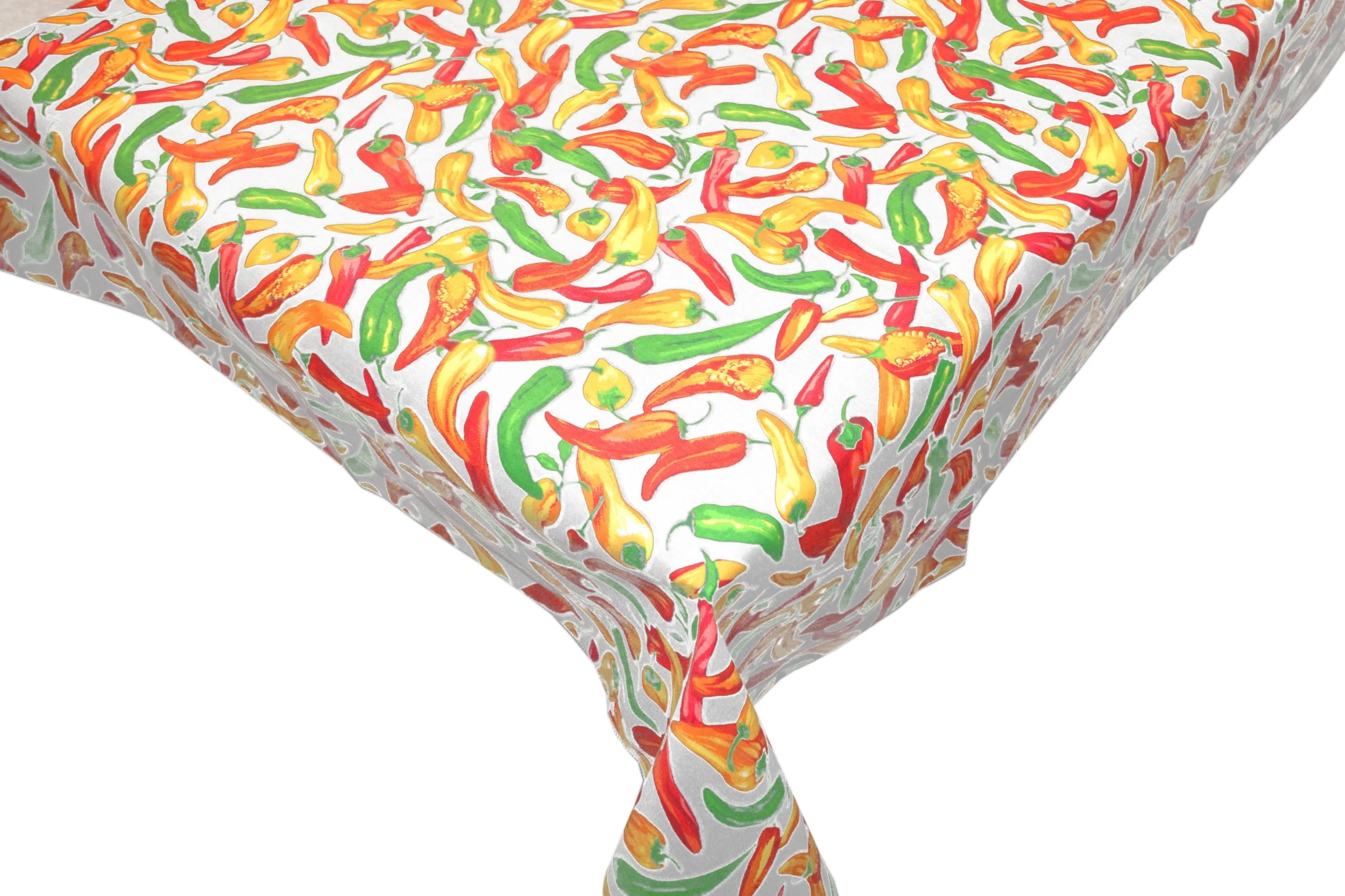 Cotton Tablecloth Fruits Print Chili Peppers White - Walmart.com