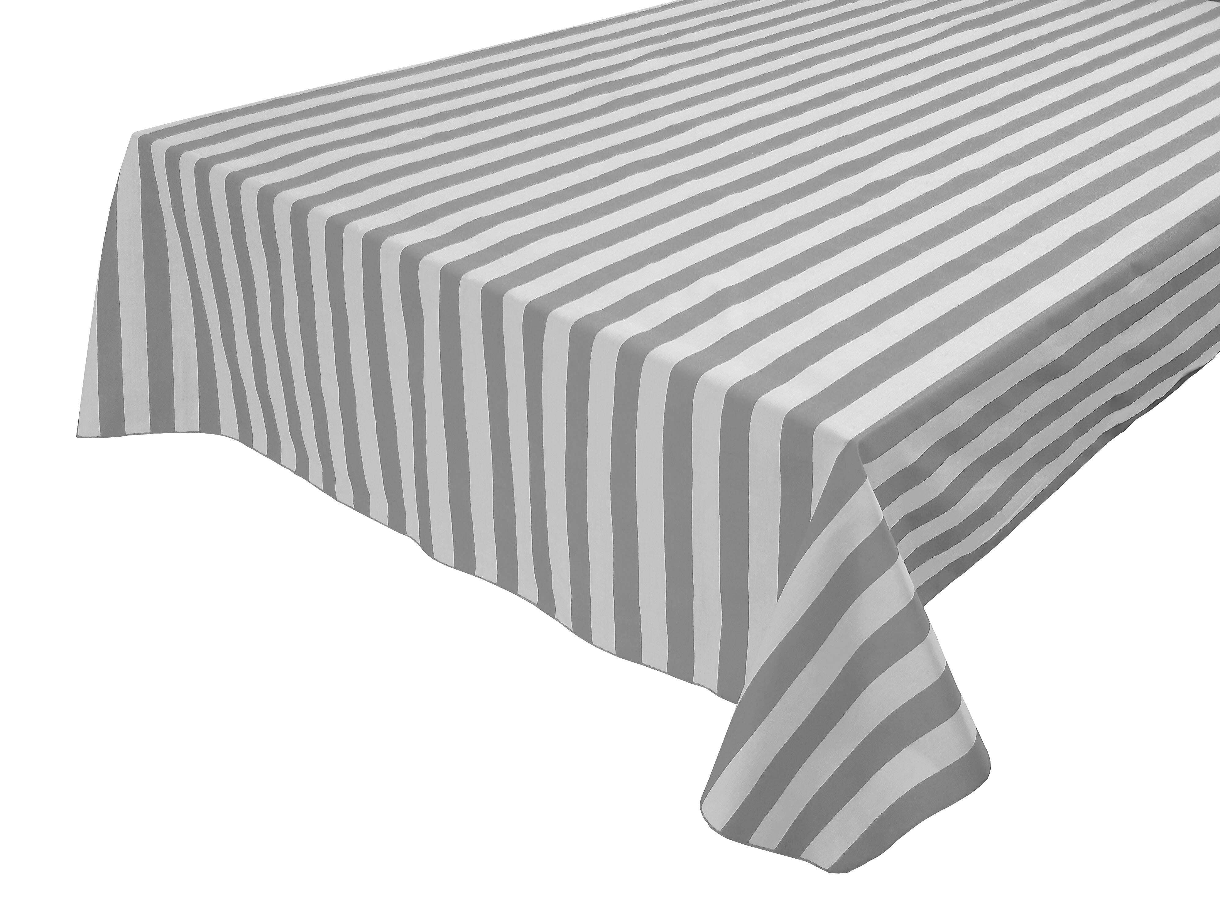 Cotton Tablecloth Stripes Print / 1 Inch Wide Stripe Grey - Walmart.com