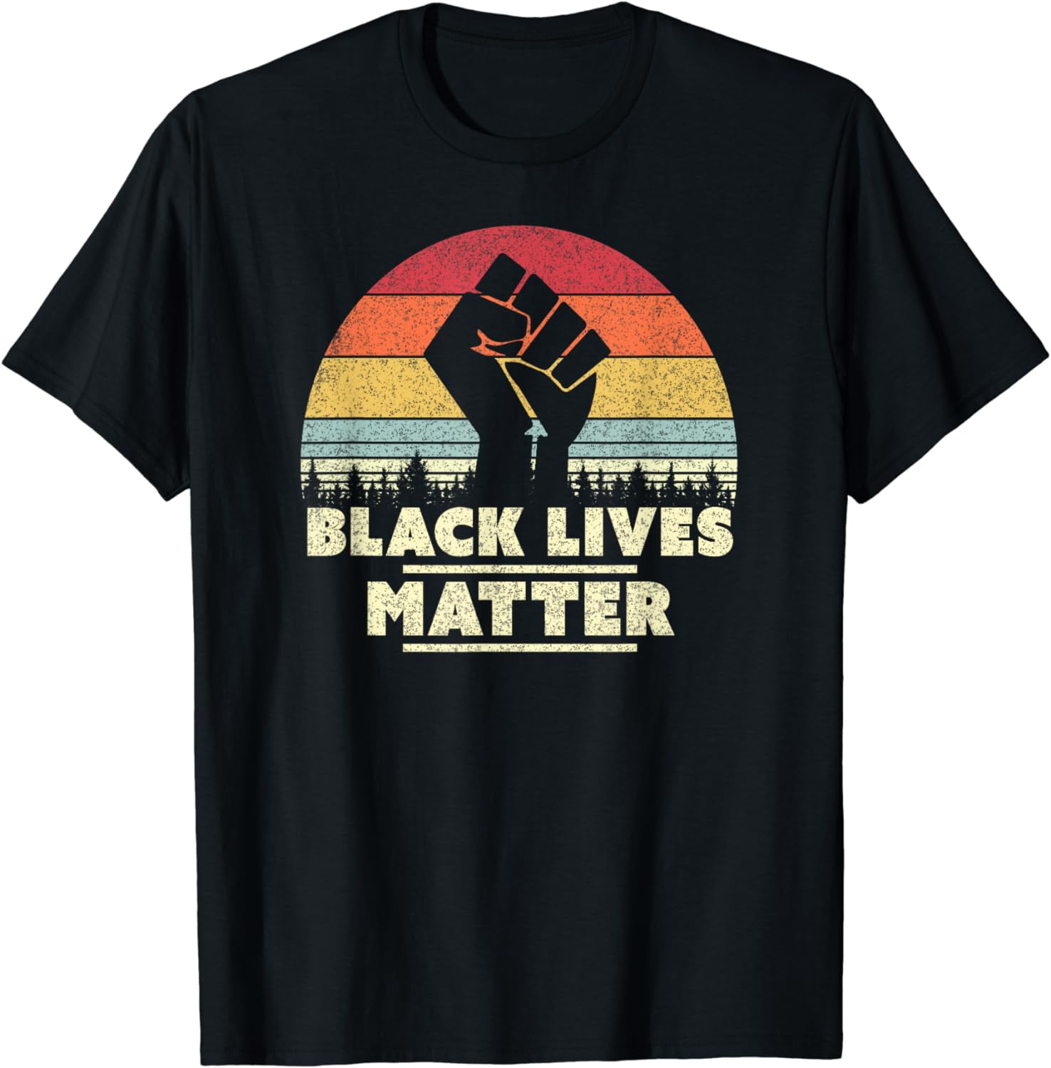 Cotton Tee Black Lives Matter Design. BLM, Retro T-Shirt - Walmart.com