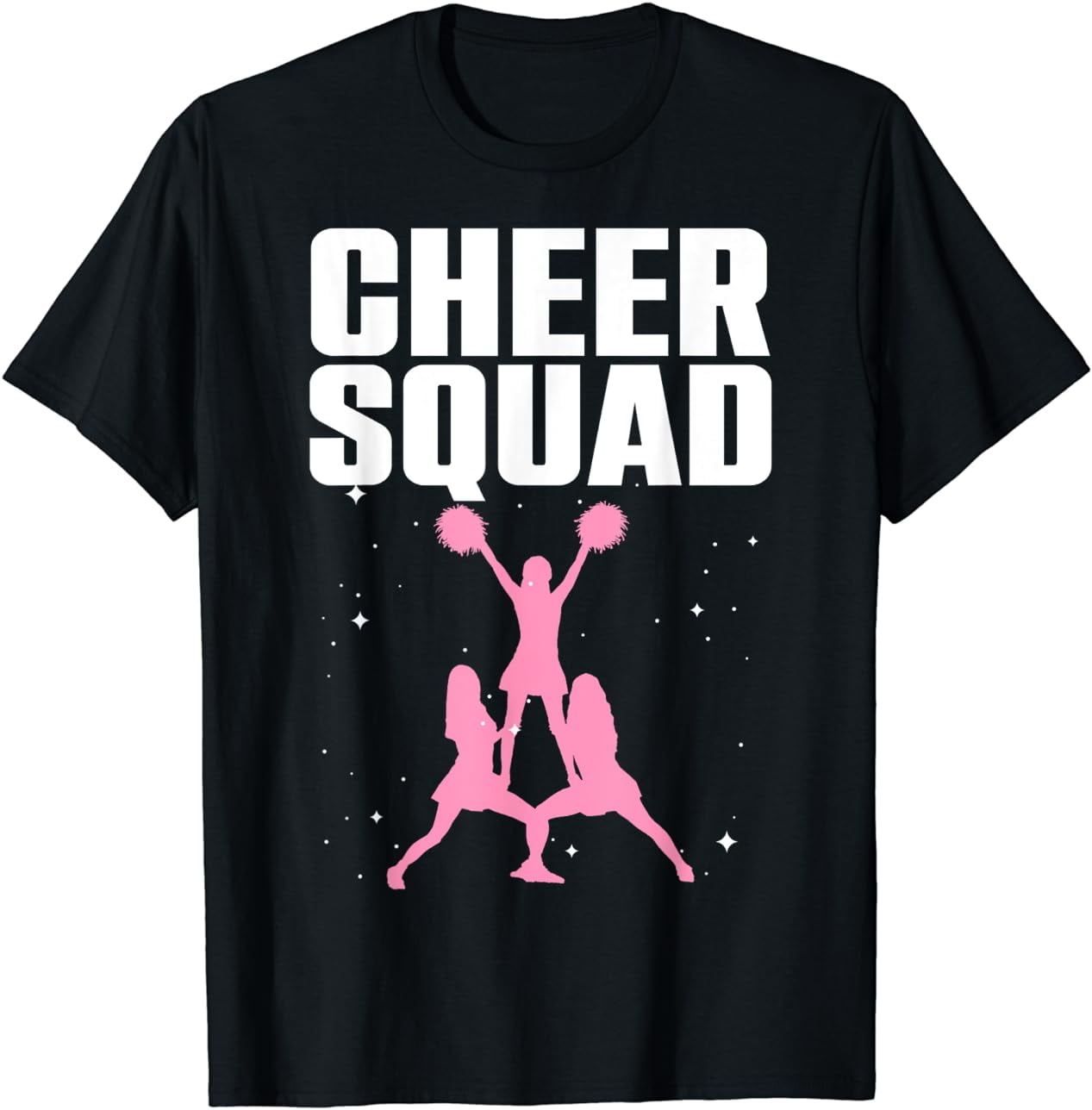 Cotton Tee Cool Cheer Squad For Women Mom Girls Cheerleader Cheer Flyer ...