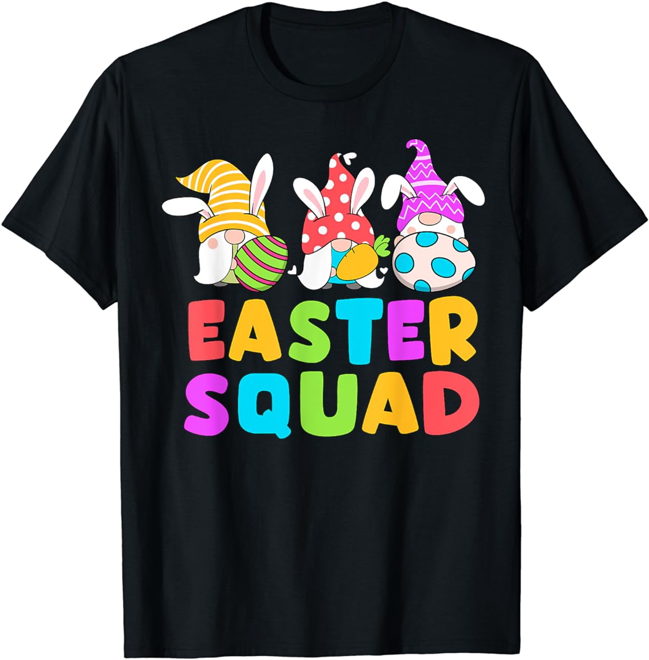 Cotton Tee Cute Gnomes Easter Egg Hunt Bunny Ears Easter Squad Outfits ...