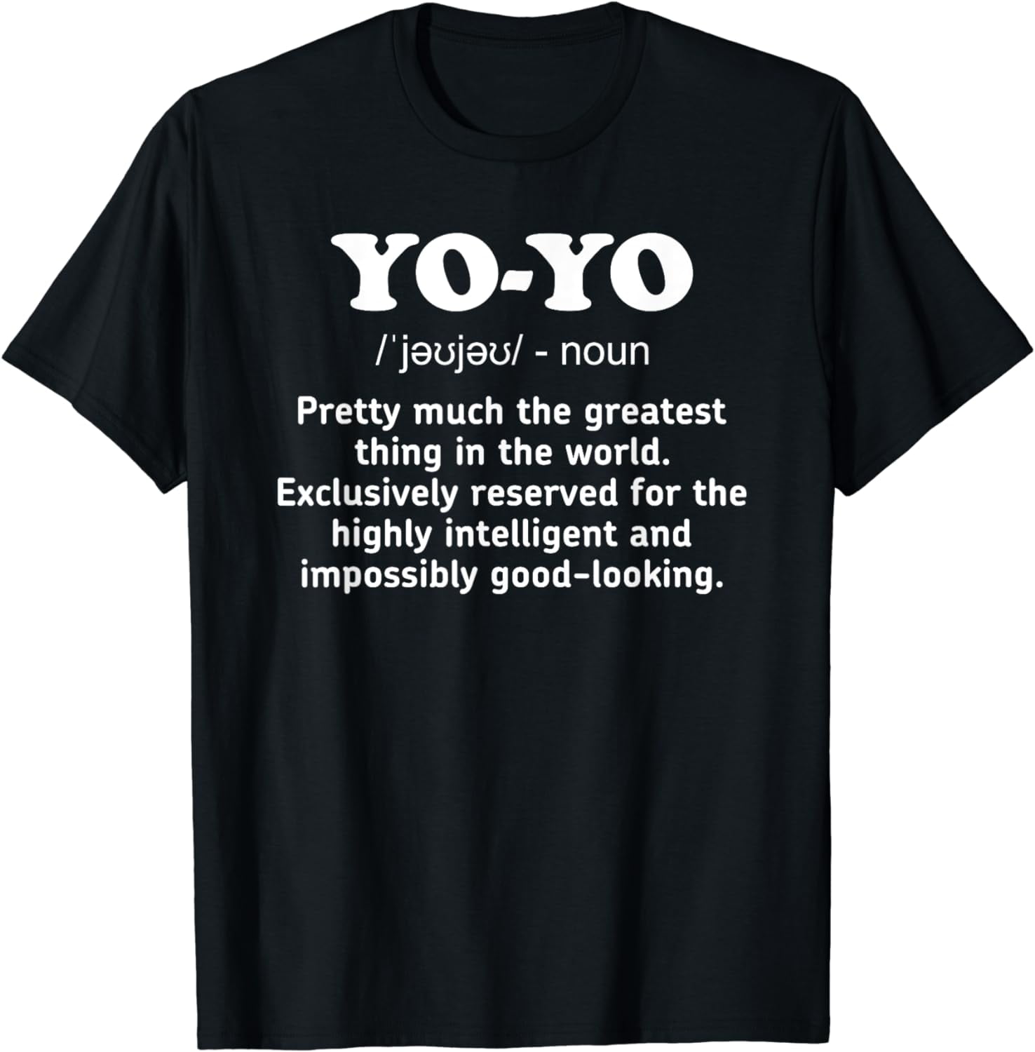 Cotton Tee Yo-yo Funny Definition T-Shirt yo-yo Enthusiast Shirts T ...