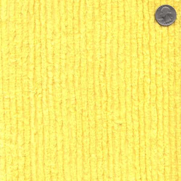 Cotton Terry Chenille Fabric by the Yard - Sunburst Yellow (TC-0513-596 ...