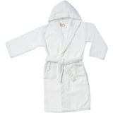 Cotton Terry Kids Unisex Bath Robe, Small/Medium, White - Walmart.com