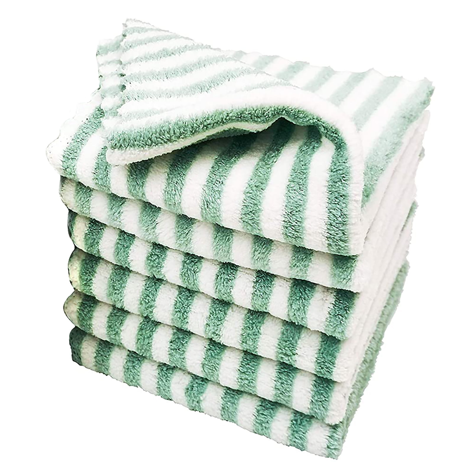 LLGLTOMO Cotton Terry Kitchen Dish Cloths, Set of 6, Super Soft and ...