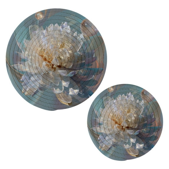 Cotton Thread Weave Hot Pot Holders Multi-use Hot Mats Non-Slip ...