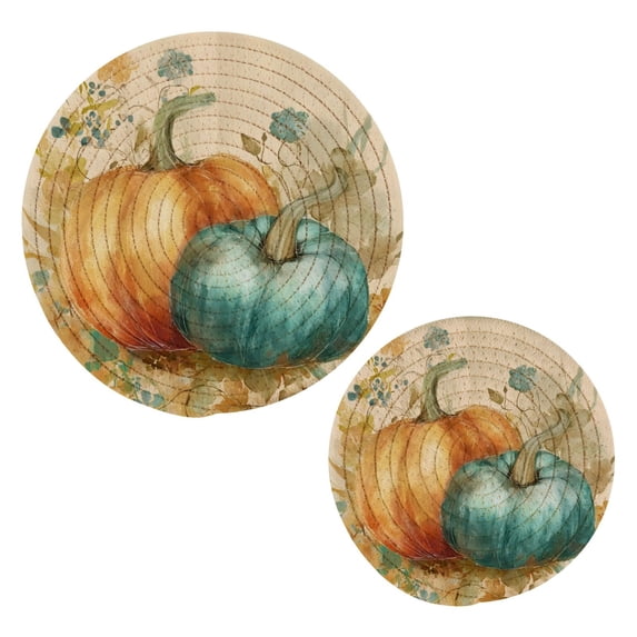 Cotton Thread Weave Hot Pot Holders Multi-use Hot Mats Non-Slip ...