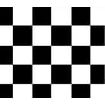 Cotton Tone on Tone 1" Squares Black and White Racing Check Pattern ...