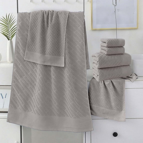 Cotton Towel SetFour Piece Bath TowelsQuick Drying Absorbent Soft Plush ...