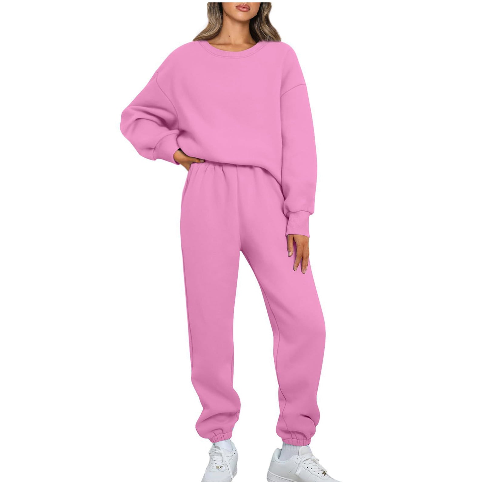 Cotton Tracksuits Womens 2 Piece Outfits Sweat Set Fall Winter ...