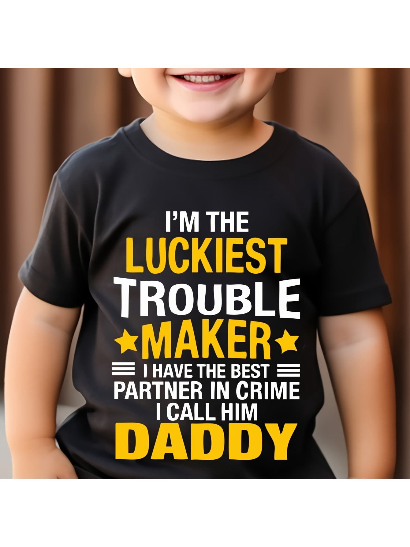 [Cotton Trouble Maker Tee] Funny Cotton Boys' T-Shirt | "I'm the ...
