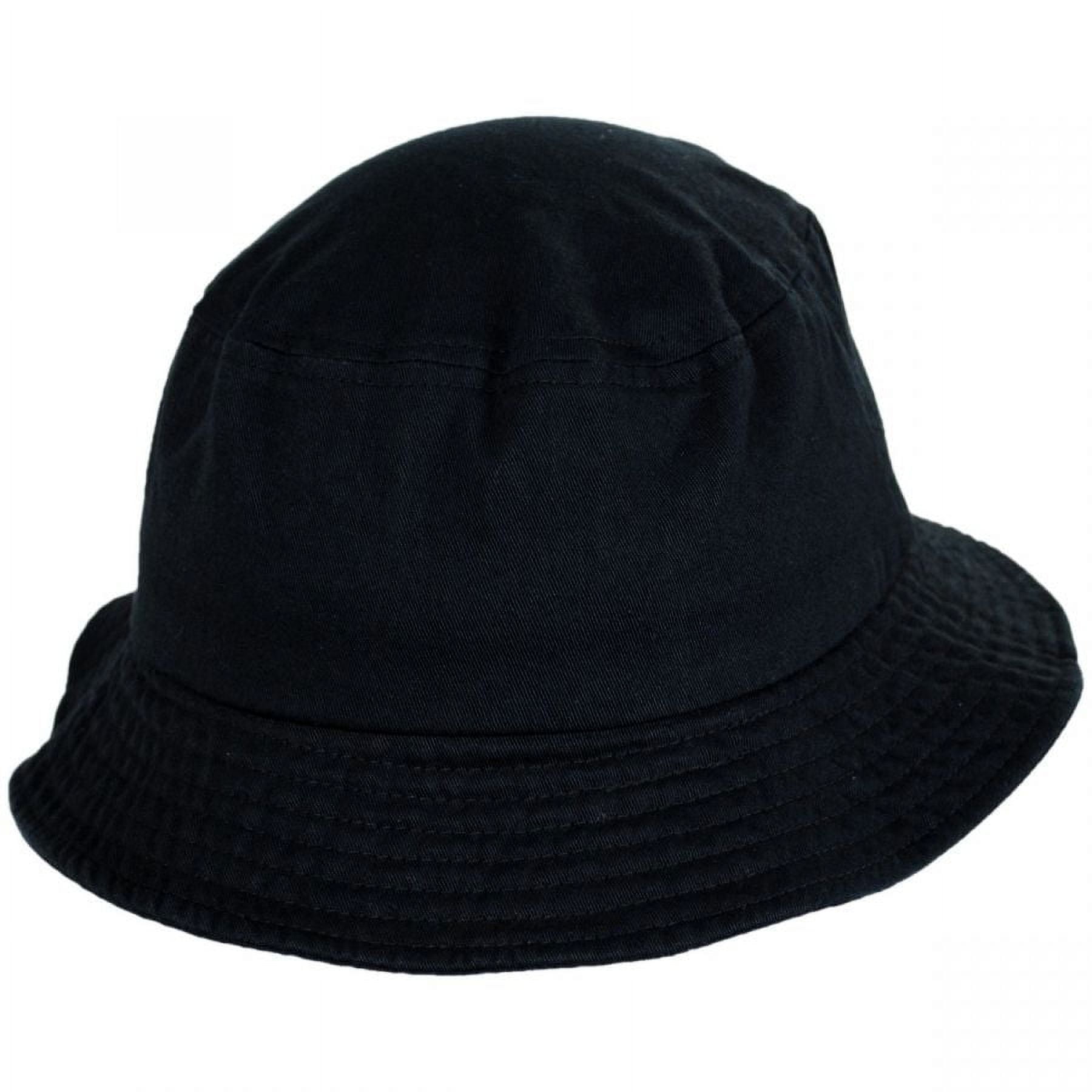 Cotton Twill Bucket Hat - L - Black - Walmart.com