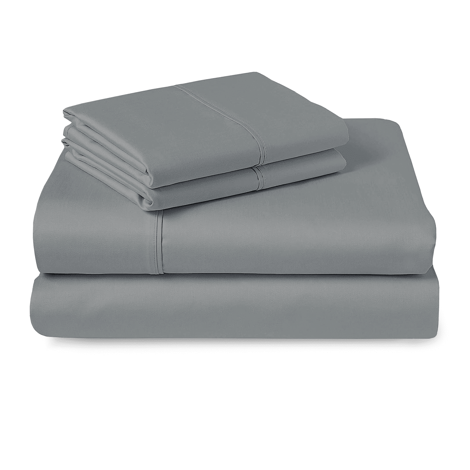 Cotton Twin Sheet Set Natural Gray 400 Thread Count 100% Long Staple ...