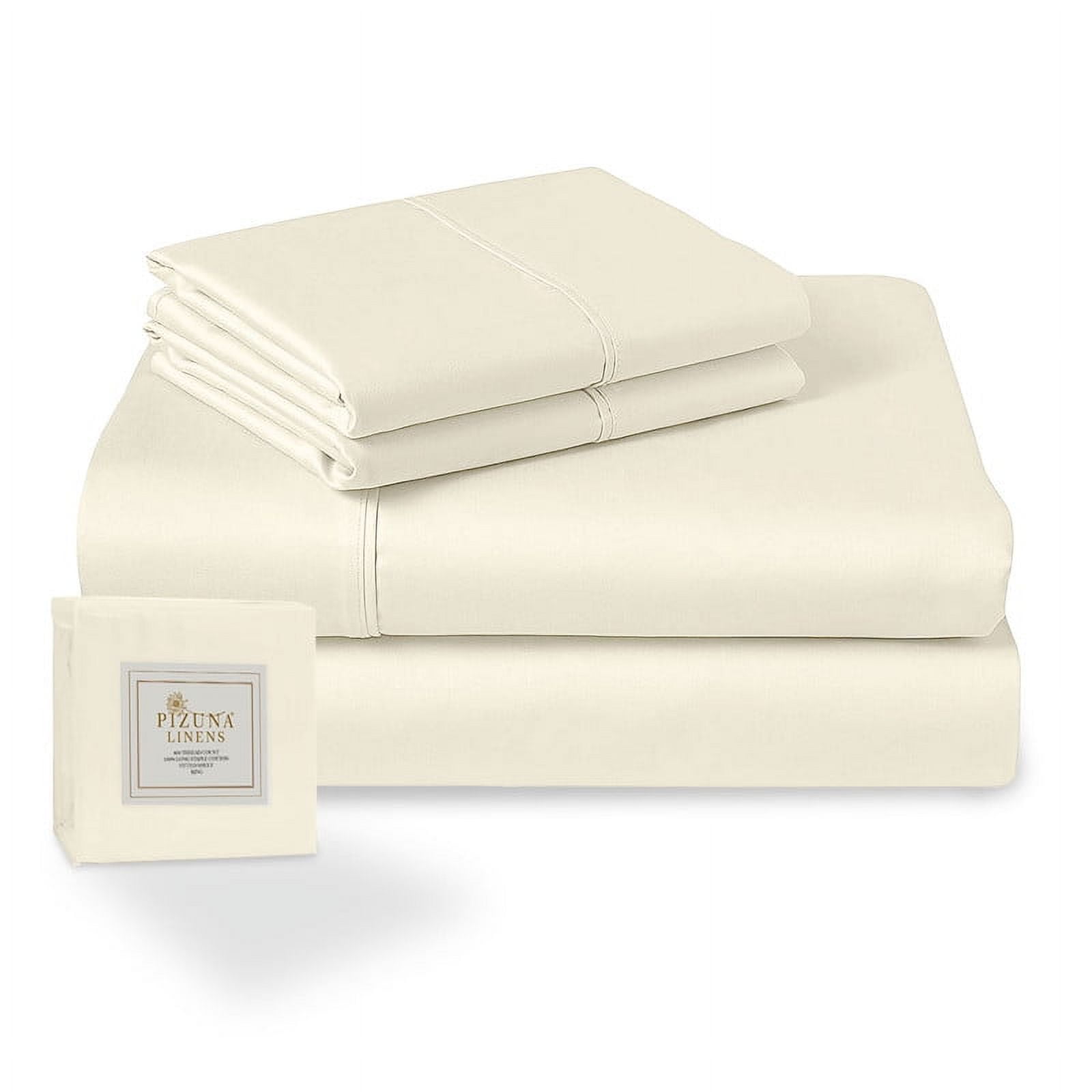 Cotton Twin Xl Flat Sheet New Ivory 1pc 100 Long Staple Cotton Flat