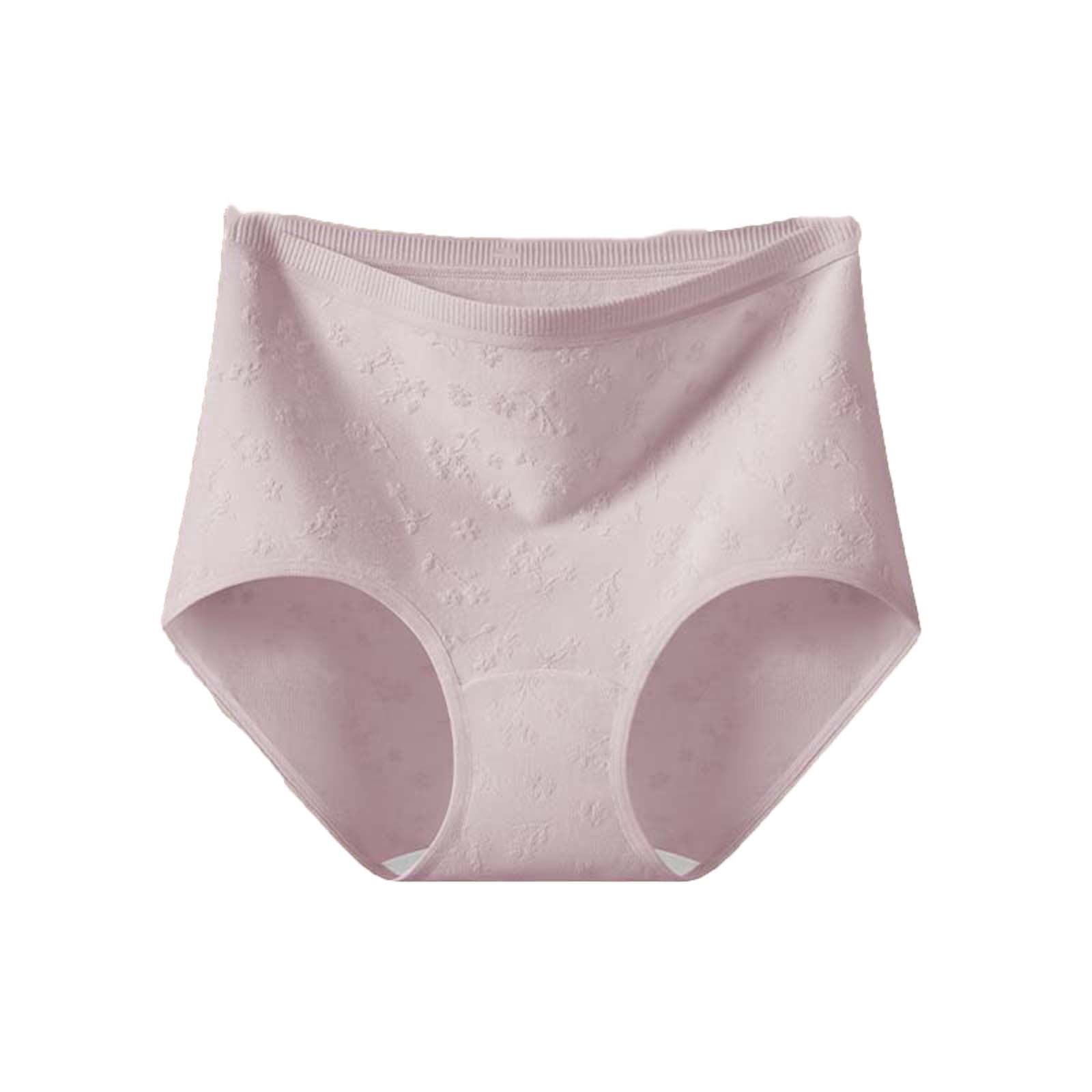 Cotton Underwear for Women Mid Waist Tummy Control Push Up Underwear No ...