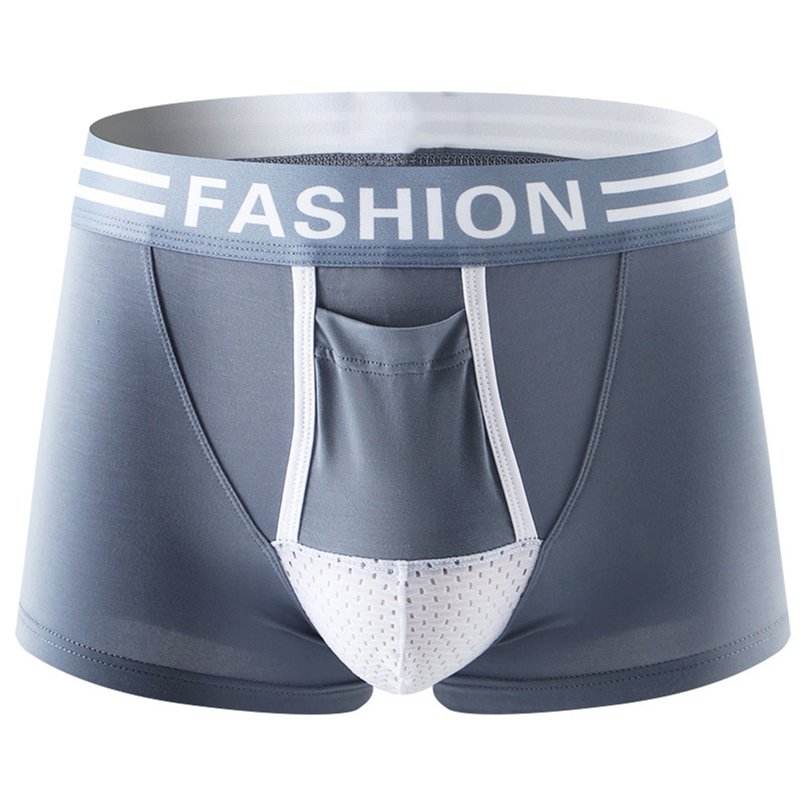 Cotton Underwear for Men Boxers with Fold Front Mid Waisted Breathable ...