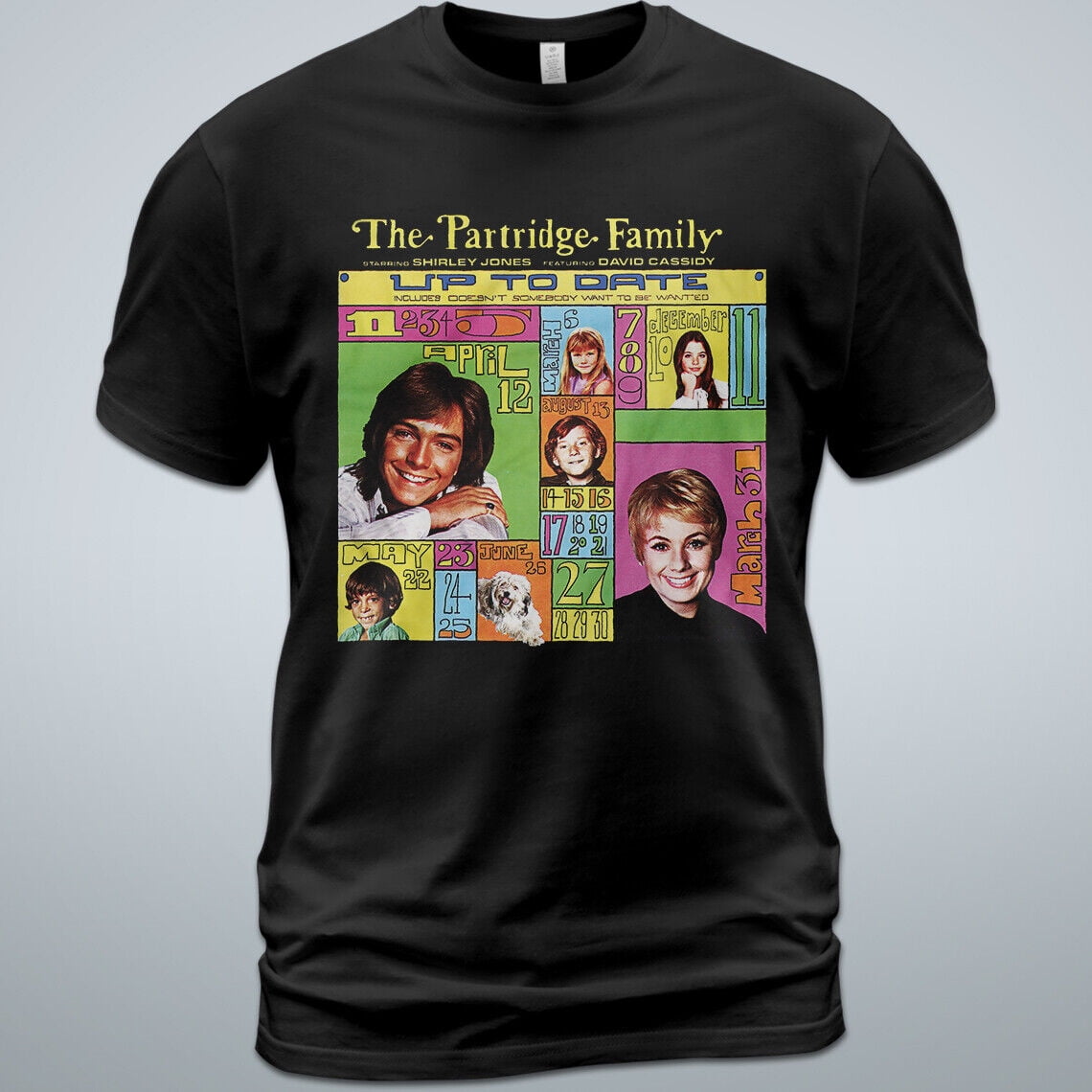 Cotton Unisex T-Shirt The Partridge Family Up to Date Album Tee Shirley ...